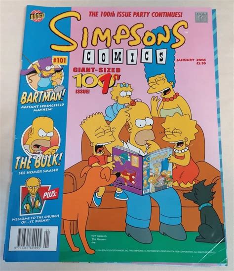 Comic The Simpsons Comics Bongo Titan Issue 101 January 2005 Giant Sized Eur 344 Picclick It