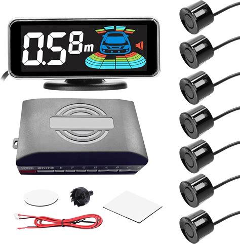 Goolrc Car Parking Sensor Rear Reversing Radars System With 8 Parking Sensors Distance Detection