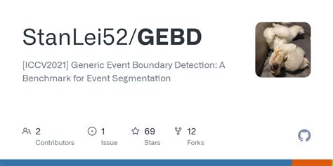 Github Stanlei52 Gebd [iccv2021] Generic Event Boundary Detection A Benchmark For Event