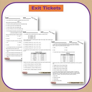 4th Grade Exit Ticket TEKS Aligned By The Striped Apple TpT