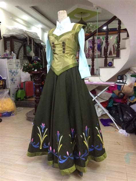 Anna Costume Frozen Costume Cosplay Adult Frozen Costume Etsy
