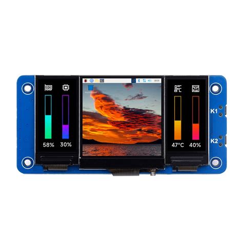 Triple Ips Lcd Hat For Raspberry Pi The Pi Hut