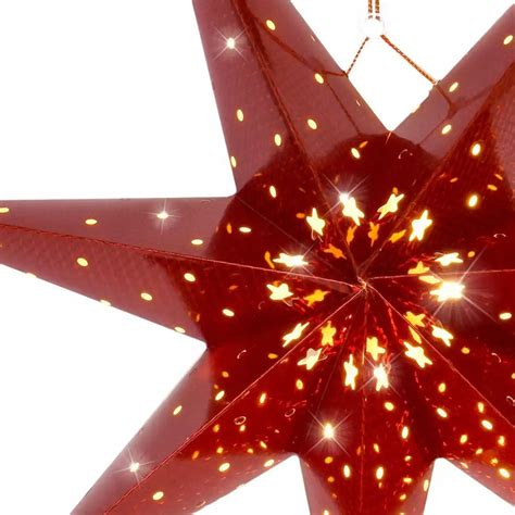 საახალწლო განათება ვარსკვლავი 10 Led ნათურით თბილი თეთრი ნათებით Koopman Superstore Ge