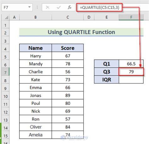 Calculate Interquartile Range In Excel Excel Web