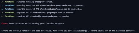 Node Js The Default Firebase App Does Not Exist Make Sure You Call InitializeApp Before