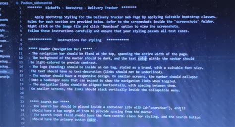Apply Bootstrap Styling For The Delivery Tracker Web Page By Applying Suitable Bootstrap Classes
