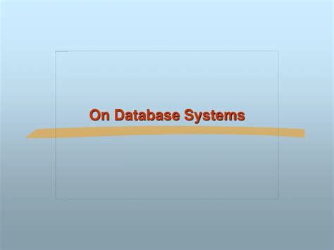 PPT On Database Systems PowerPoint Presentation Free Download ID