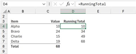 How To Create A Relative Named Range In Excel