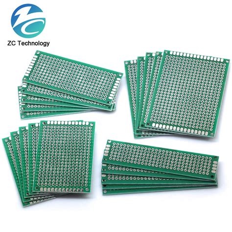 20pcs 5x7 4x6 3x7 2x8cm Double Side Prototype Diy Universal Printed