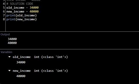How To Show All Defined Variables With Their Values In A Separate Box