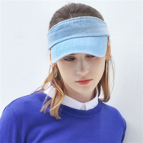 데님 벨크로 썬캡 골프모자