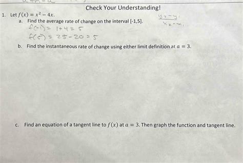solved check your understanding 1 let f x x 2 4x a find the