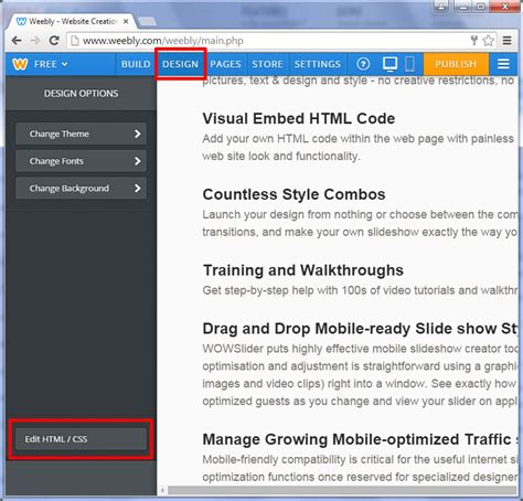 adding wow slider to weebly
