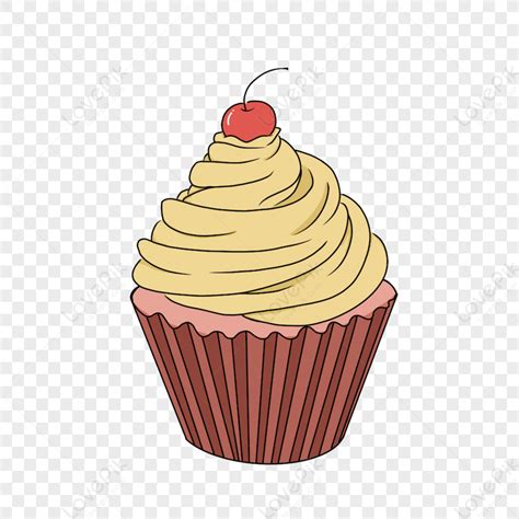 손으로 그린 귀여운 컵 일러스트 케이크 클립 아트노랑아름다운 Png 일러스트 무료 다운로드 Lovepik