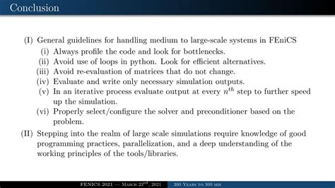 run time from 300 years to 300 min lessons learned in large scale