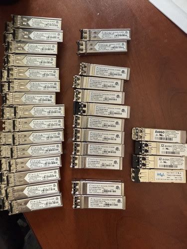 Mix Of Finisar Intel Qlogic Gb Fibre Channel SFP Optical Transceivers EBay