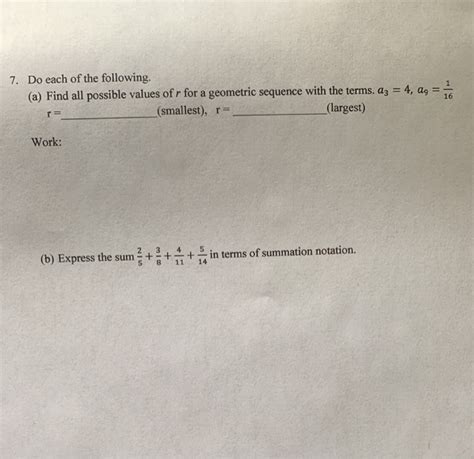 Solved 7 Do Each Of The Following A Find All Possible