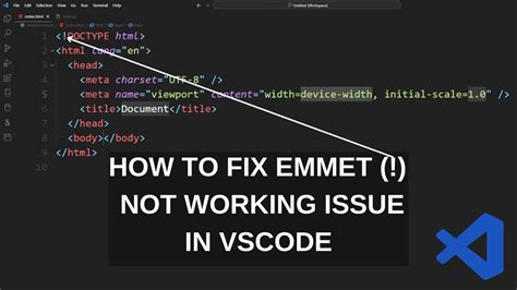how to fix emmet not working issue in vscode youtube