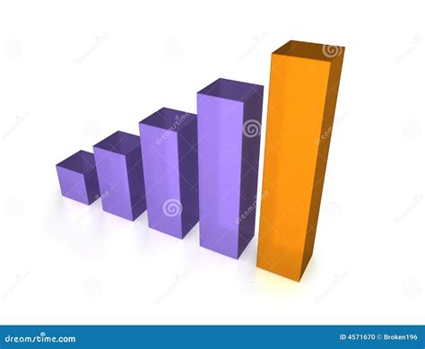 D Bar Graph Stock Photo Image
