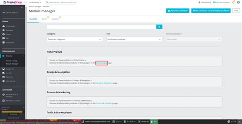 Bad Link Module Manager Page Issue PrestaShopCorp Ps Mbo GitHub