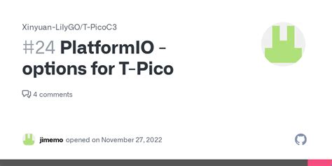 Platformio Options For T Pico · Issue 24 · Xinyuan Lilygot Picoc3