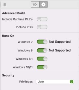 Build Settings New MacOS Minimum Version And Windows Supported Versions Xojo Programming Blog