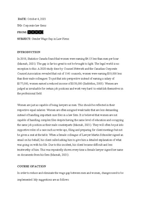 Memo Assignment Date October 4 2021 To Corporate Law Firms From