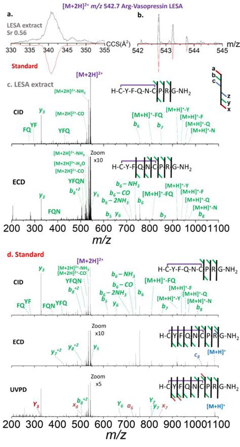 Ion Mobility Experimental Isotopic And Fragmentation Patterns Of Download Scientific Diagram
