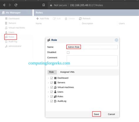 Manage Hyper V VMs Using Hyper V Manager Web Interface