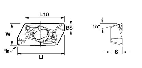 Mill 1 18 Carbide Insert Edpt Hd Kc725m Ep1808ehd 2877454