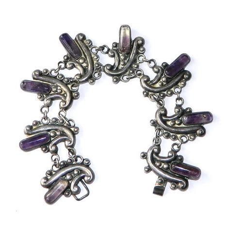 Vintage 1950s Bernice Goodspeed Mexican Sterling Silv Gem