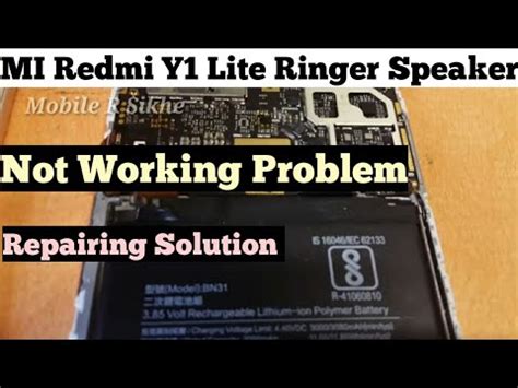 MI Redmi Y Lite Ringer Speaker Problem Solution YouTube