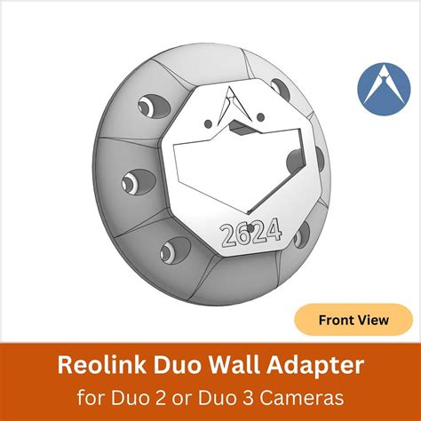 Reolink Duo Wall Mount Adapter Fits 75mm Octagon Bracket Poe And Wifi Models Junction Box