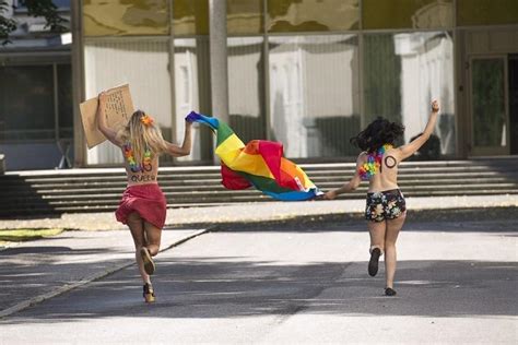 Topless Activists Enter Russian Embassy In Sweden Outsmart Magazine