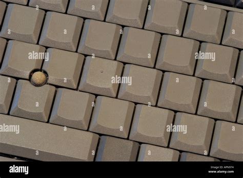 Computer Keyboard Totally Blank Stock Photo Alamy