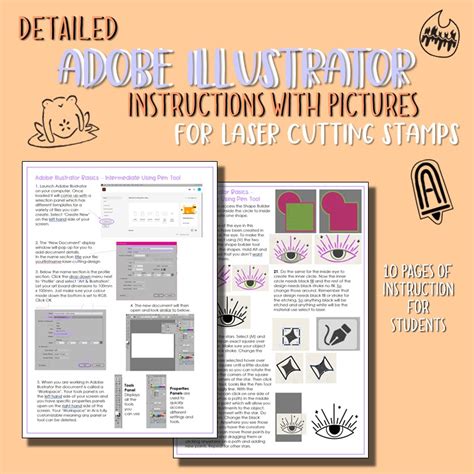 Detailed Adobe Illustrator Instructions For Laser Cutting Teacher