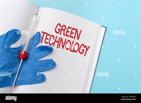 Conceptual Caption Green Technology Word Written On Reverse The Effects Of Human Activity On