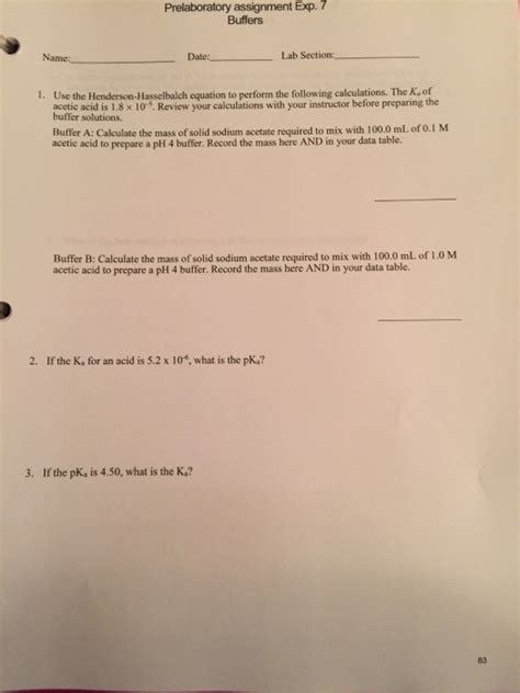 Solved Assignment Exp Buffers Name Date Lab Section Chegg