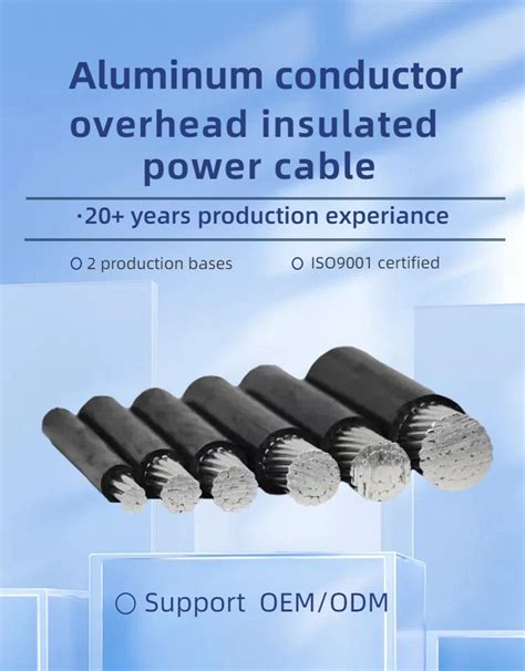 Aluminum Conductor Overhead Insulated Cable 1kv 10kv Power Cables