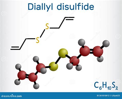 Diallyl Disulfide Dads Molecule It Is Organic Disulfide Found In Garlic And Other Species Of