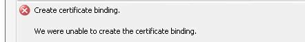 SSRS Wont Bind HTTPS To New Certificate We Are Unable To Create The Certificate Binding