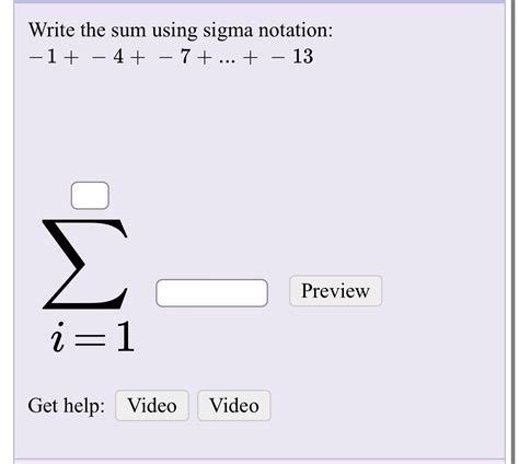solved write the sum using sigma