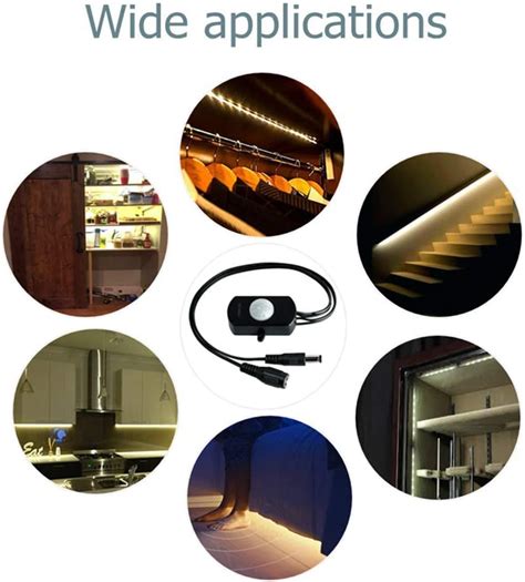 2 Pack Sensky PIR Motion Activated Sensor Switch DC 12V 30V 3A Occupancy Sensor Switch With DC