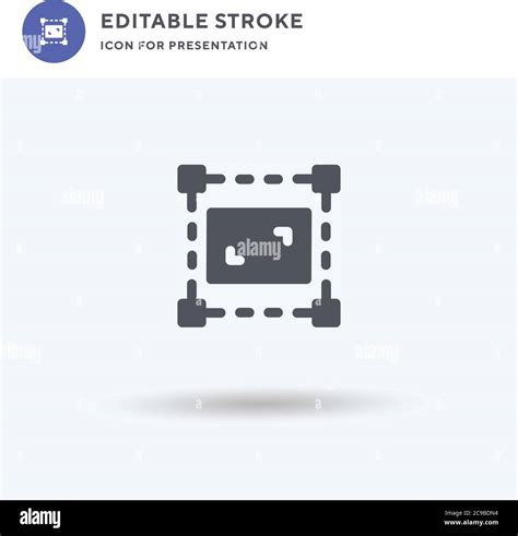 Aspect Ratio Icon Vector Filled Flat Sign Solid Pictogram Isolated On White Logo Illustration