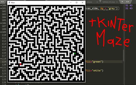 Tkinter Maze Generator And A Game Python Programming