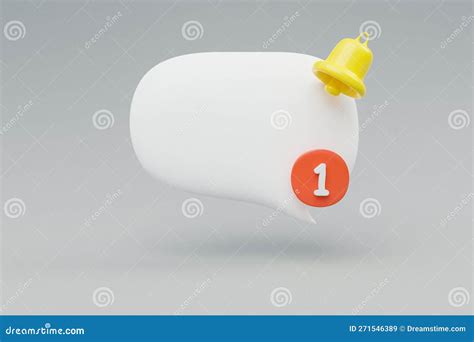 Floating Chat Symbol For Smartphone Application Ui On Orange Background Reminder Popup Bell