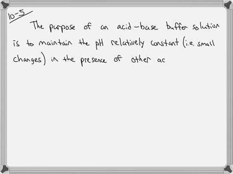 solved the function of a buffer is to a maintain a neutral ph b
