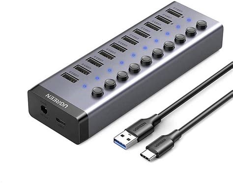Ugreen Usb 3 0 10 Ports Hub Usb Charging Extender Usb Splitter Extension 5gbps Data Transfer