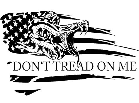 Dont Tread On Me Flag SVG Etsy