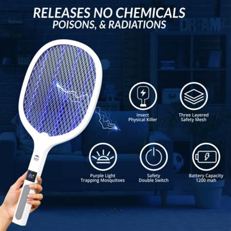 Wbm Smart Bug Zapper Mosquito Repellent Outdoor Grid 3 Layer Safety